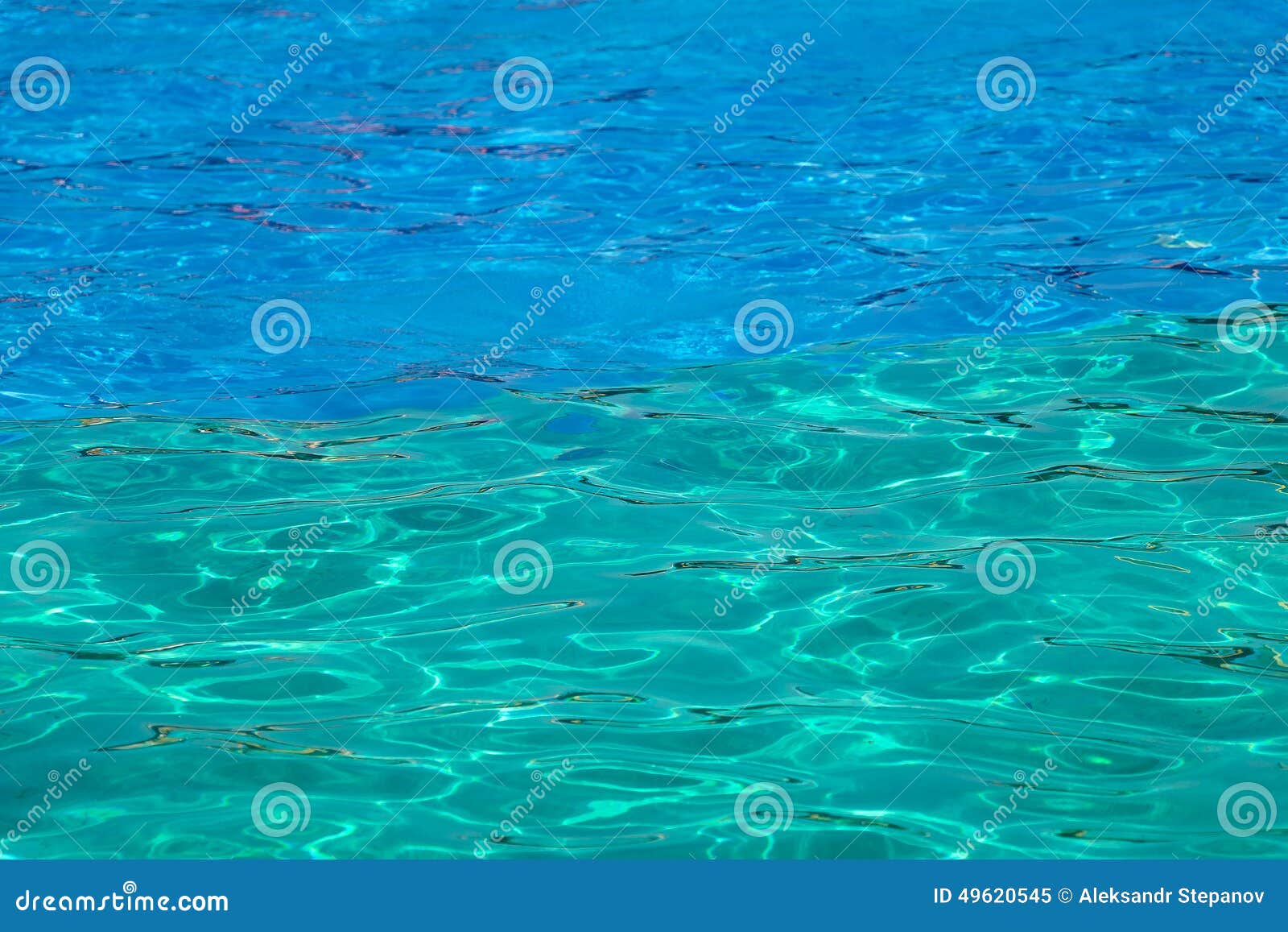 Blue Pool Water with Sun Reflections Stock Image - Image of sunlight ...