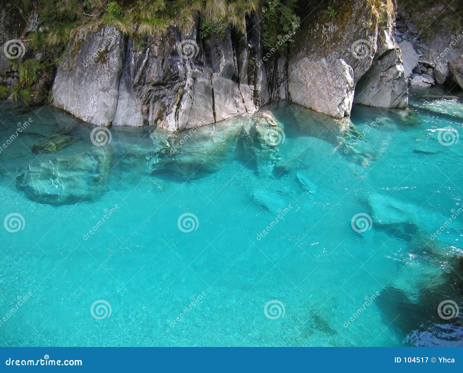 Blue Pools stock image. Image of background, reflection - 104517