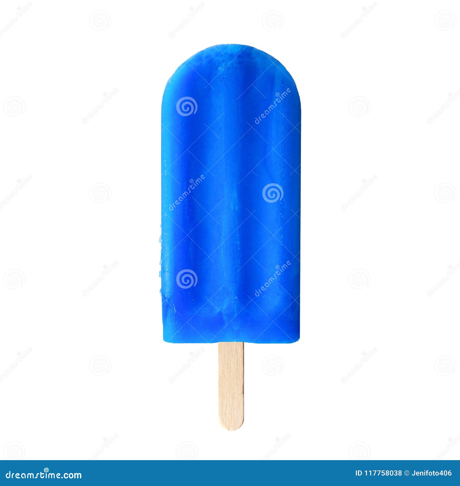 Blue Popsicle Isolated on White Stock Photo - Image of popsicle, cutout ...