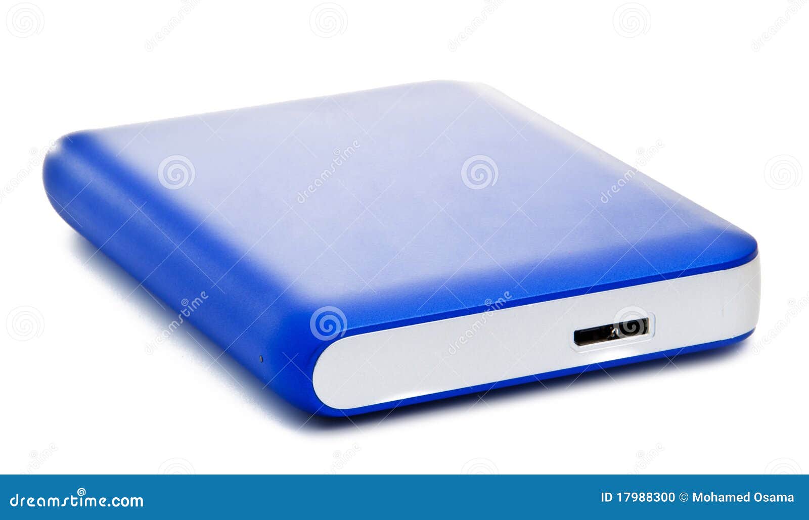 Blue Portable Drive stock photo. Image of information - 17988300