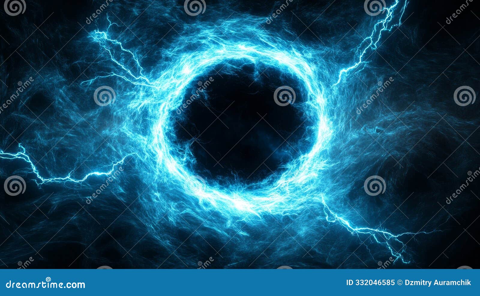 The Blue Portal Effect Features Dynamic Lightning Circles, Perfect for ...
