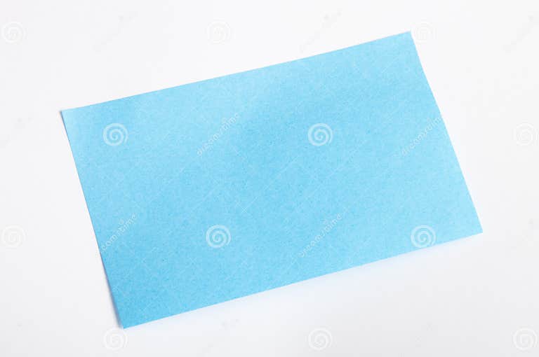 Blue Post it on Clear Background Stock Image - Image of write, message ...