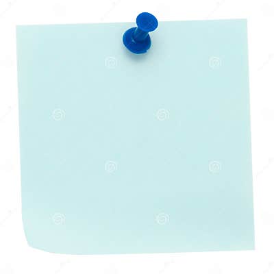 Blue post-it note stock image. Image of color, blank - 44349621