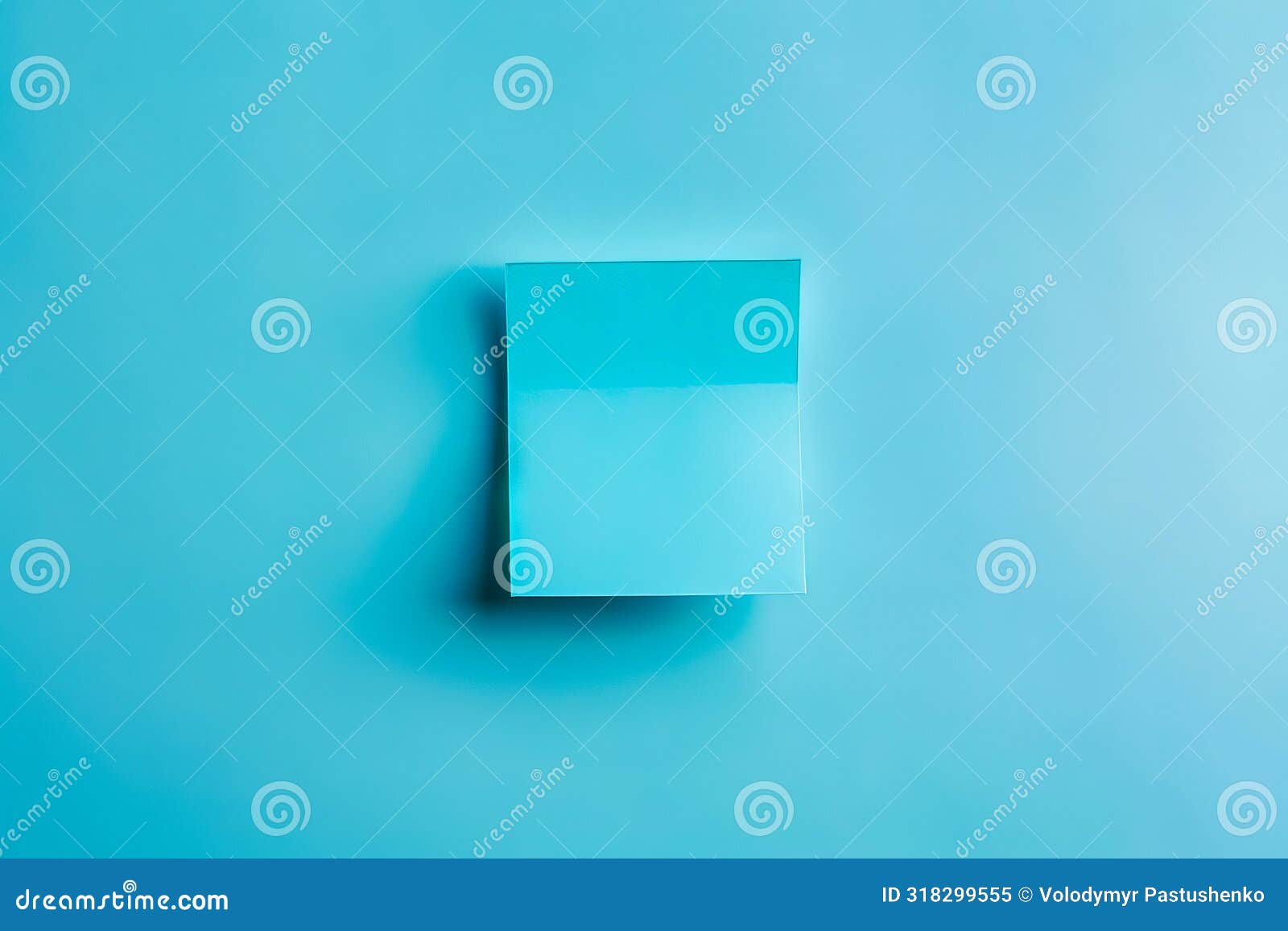 A Blue Post it Note on a White Background Stock Image - Image of design ...