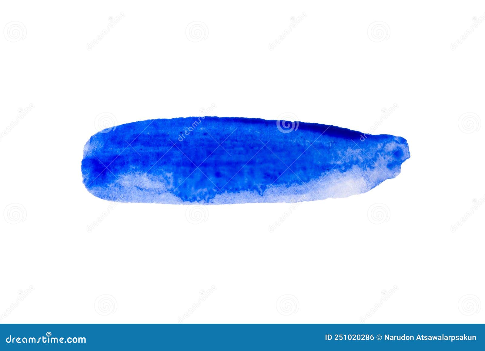 Blue Poster Color Paint Line Isolated on White Background Stock Photo ...