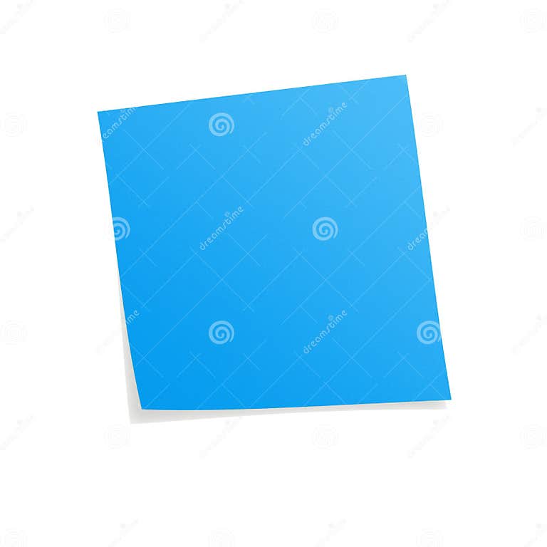 Blue postit stock photo. Image of priority, business, attachment - 5515962