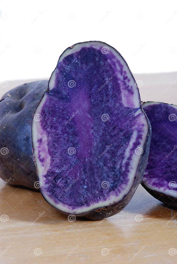 Blue Potatoes stock photo. Image of beautifu, protein - 24779458