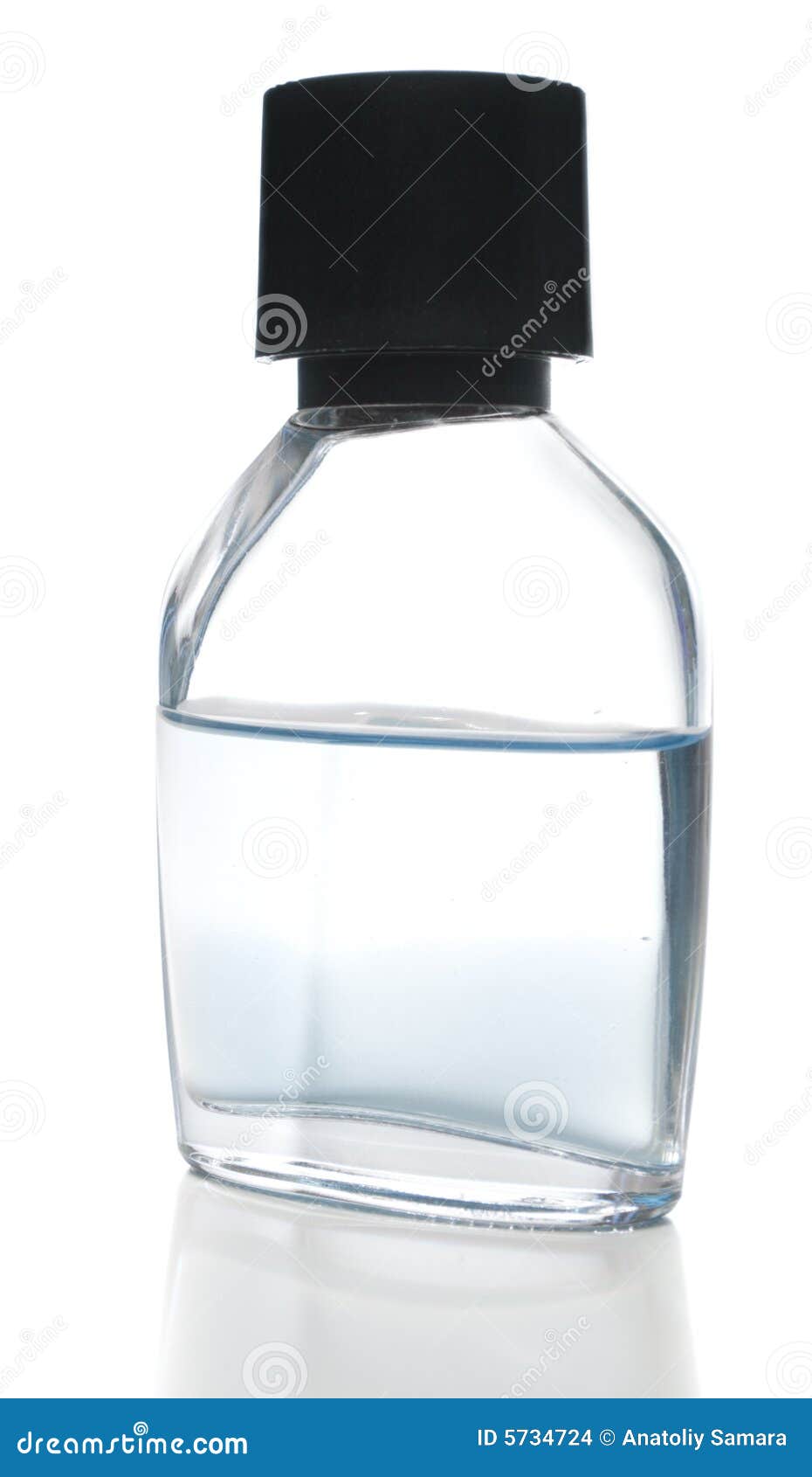 Blue Potion in Glass Container Stock Photo - Image of cosmetic ...