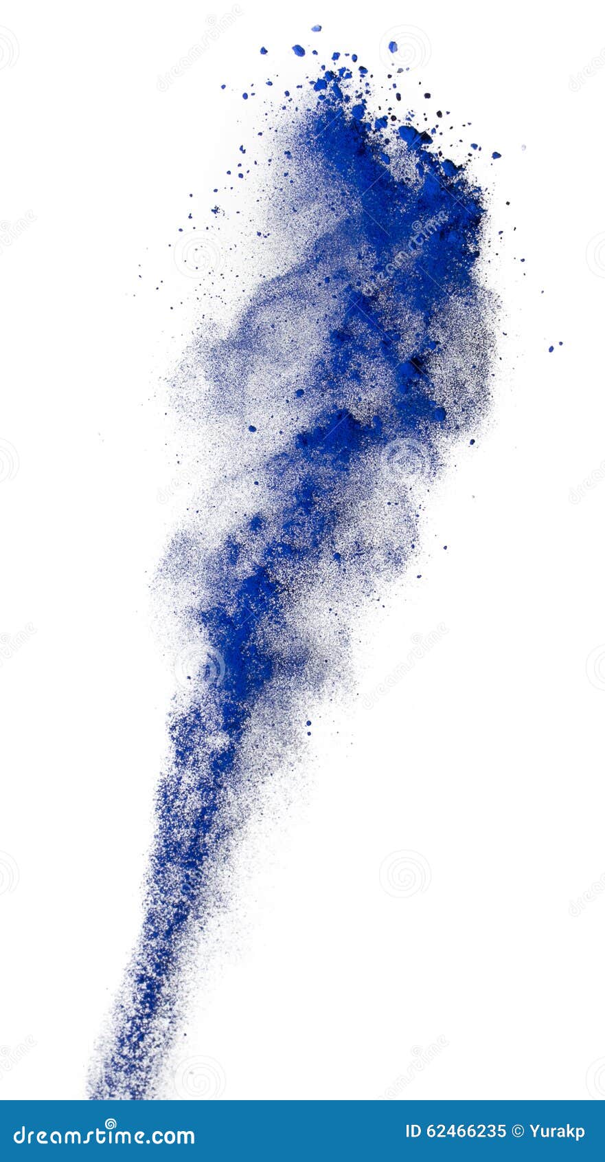 Blue Powder Exploding, Isolated on White Stock Image - Image of texture ...