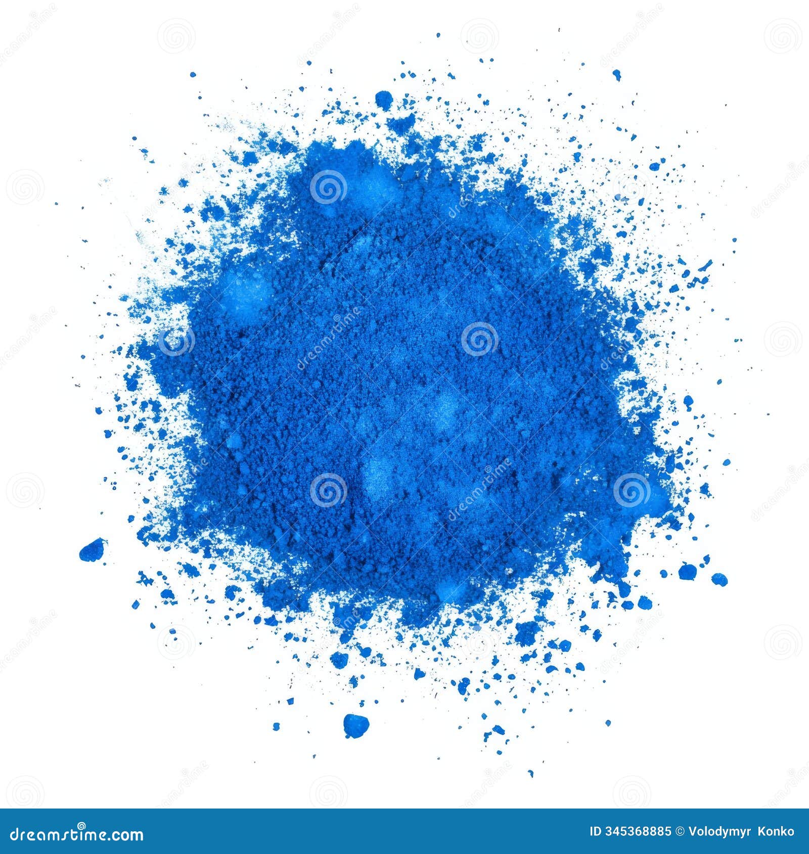 Blue Powder Explosion on Transparent Background Stock Image - Image of ...