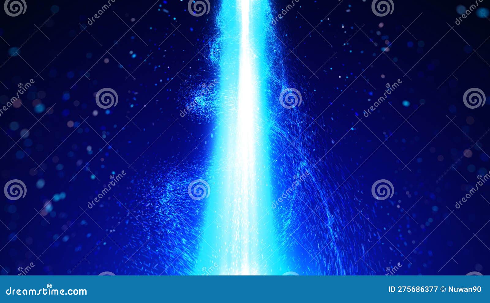 Blue Power Lights Technology Abstract Background Stock Illustration ...