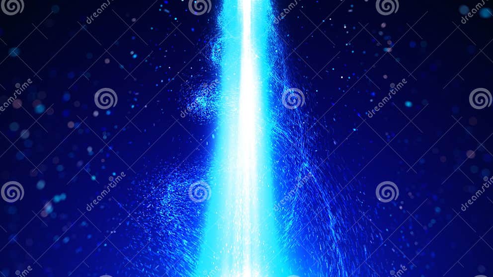 Blue Power Lights Technology Abstract Background Stock Illustration ...