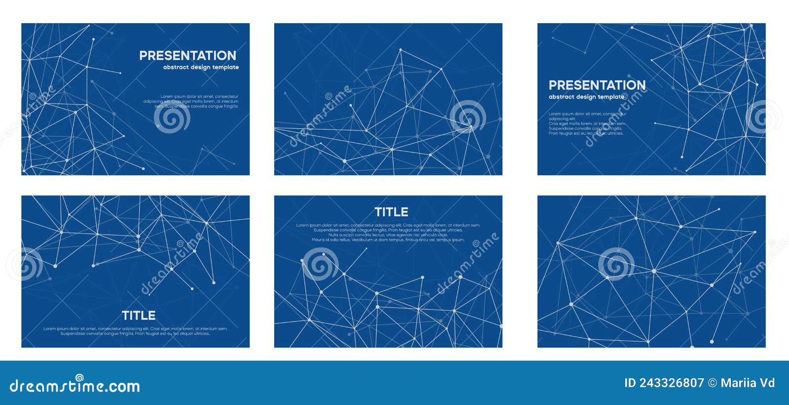 Blue PowerPoint Background Cartoon Vector | CartoonDealer.com #162552425