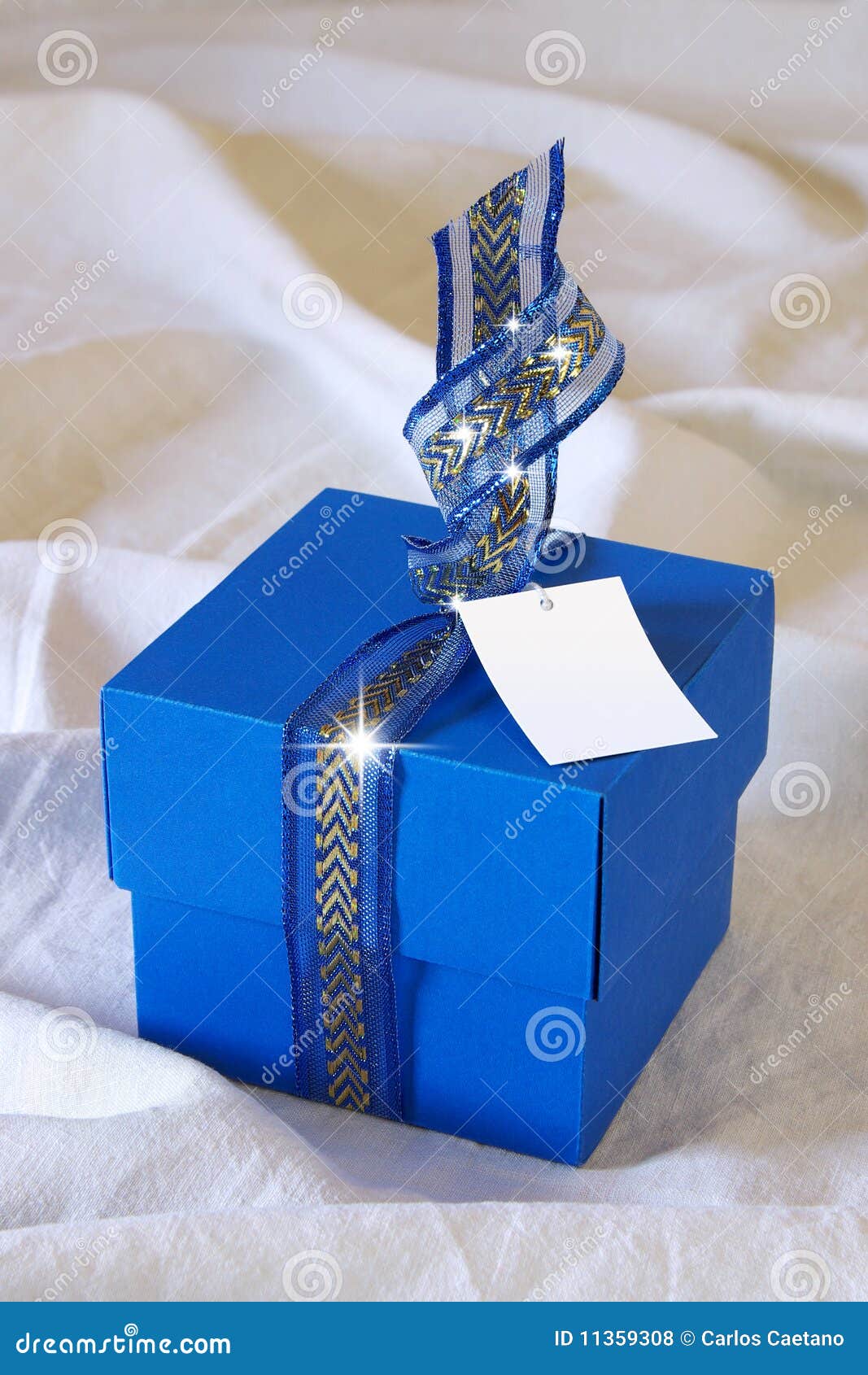Blue present stock photo. Image of closeup, festive, braid - 11359308