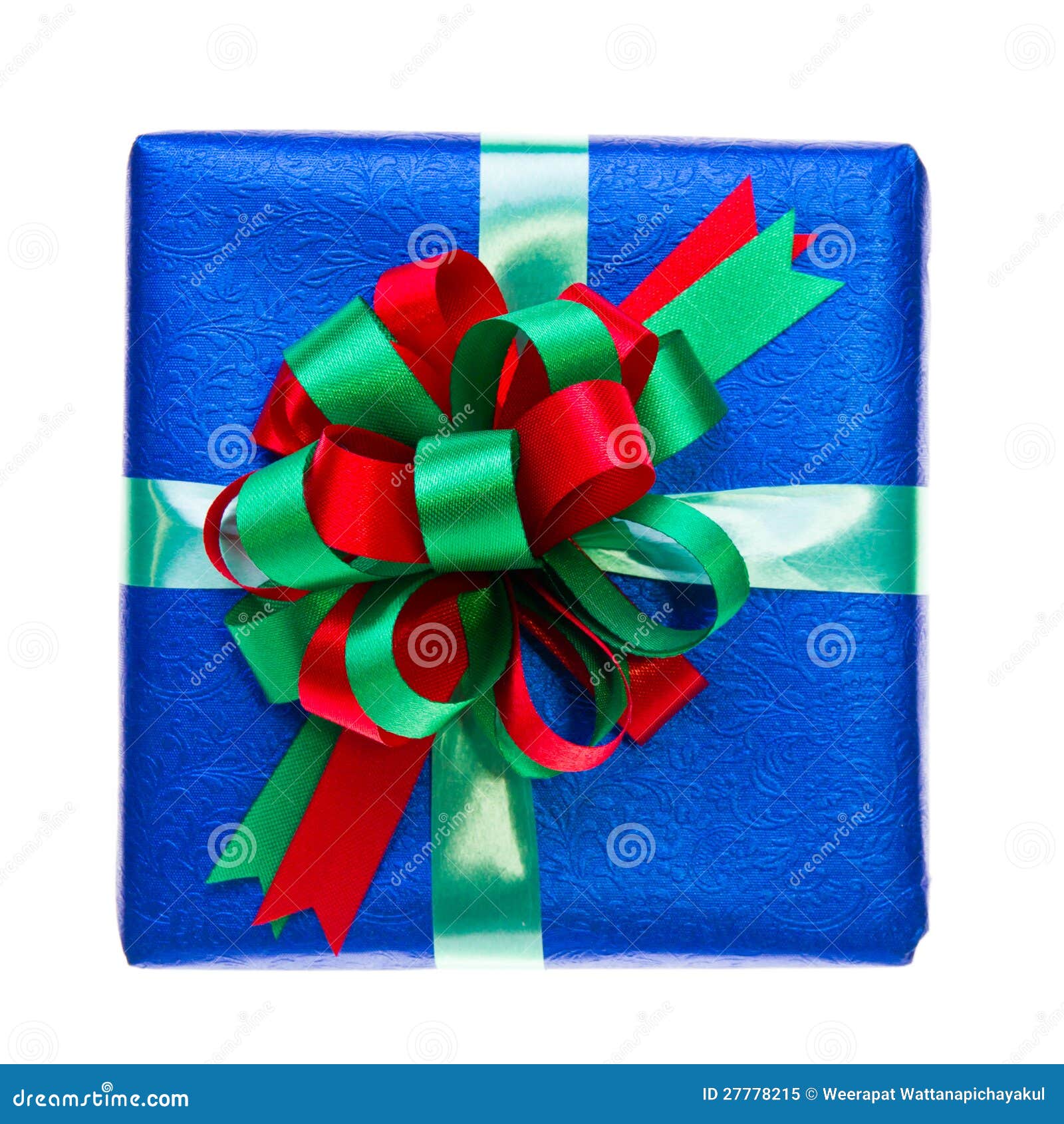 Blue present stock image. Image of design, decor, ornate - 27778215