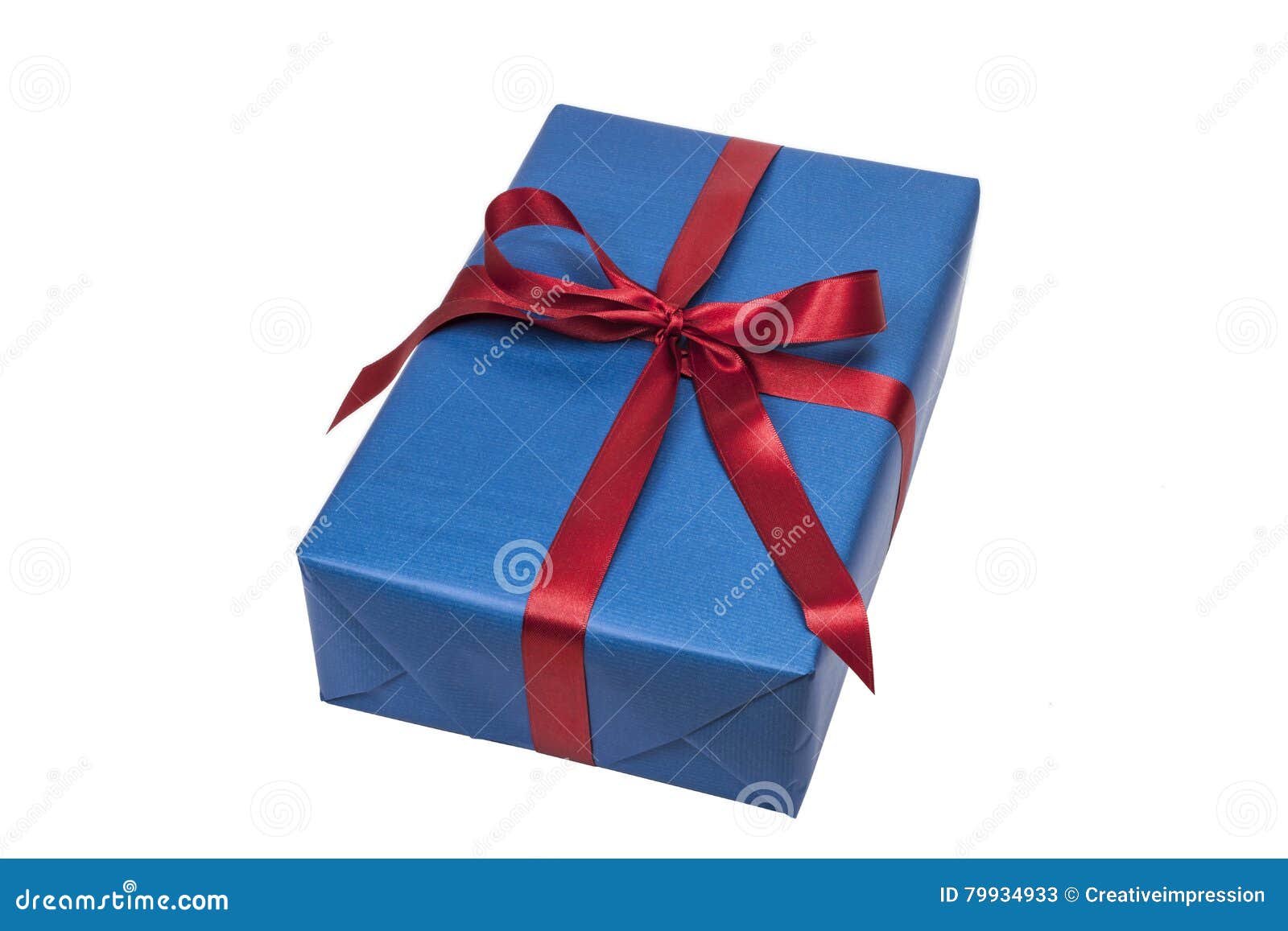 Blue present isolated stock image. Image of isolated - 79934933