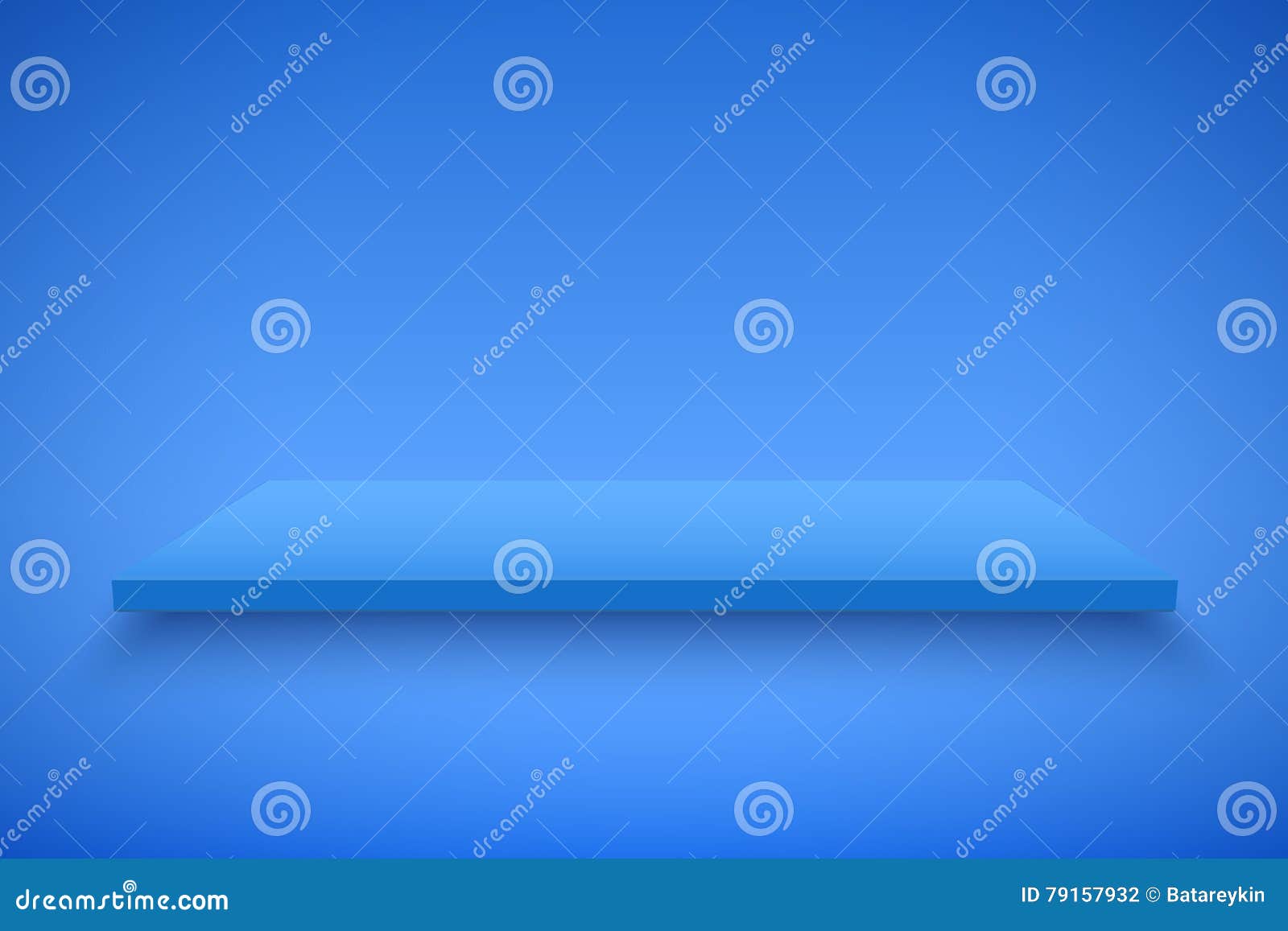 Blue Presentation platform stock vector. Illustration of exposition ...