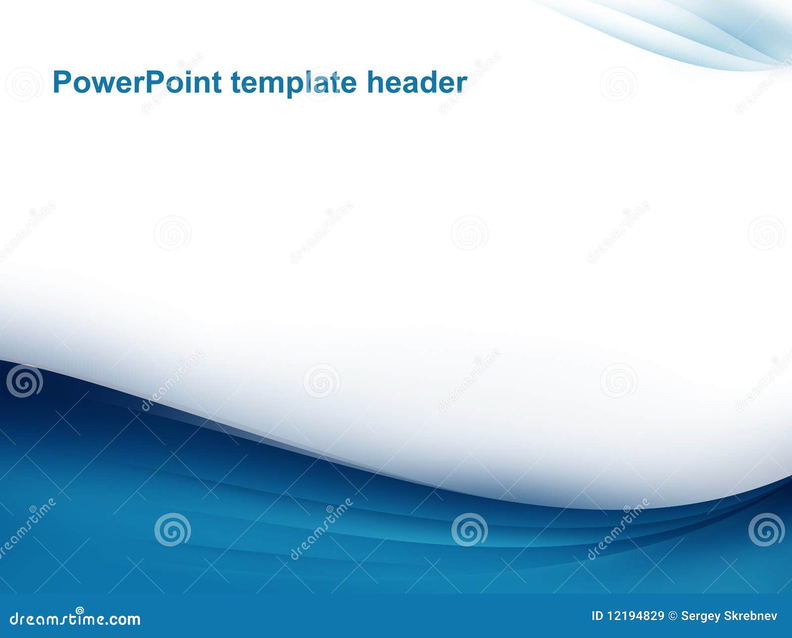 Blue presentation template stock illustration. Illustration of element ...