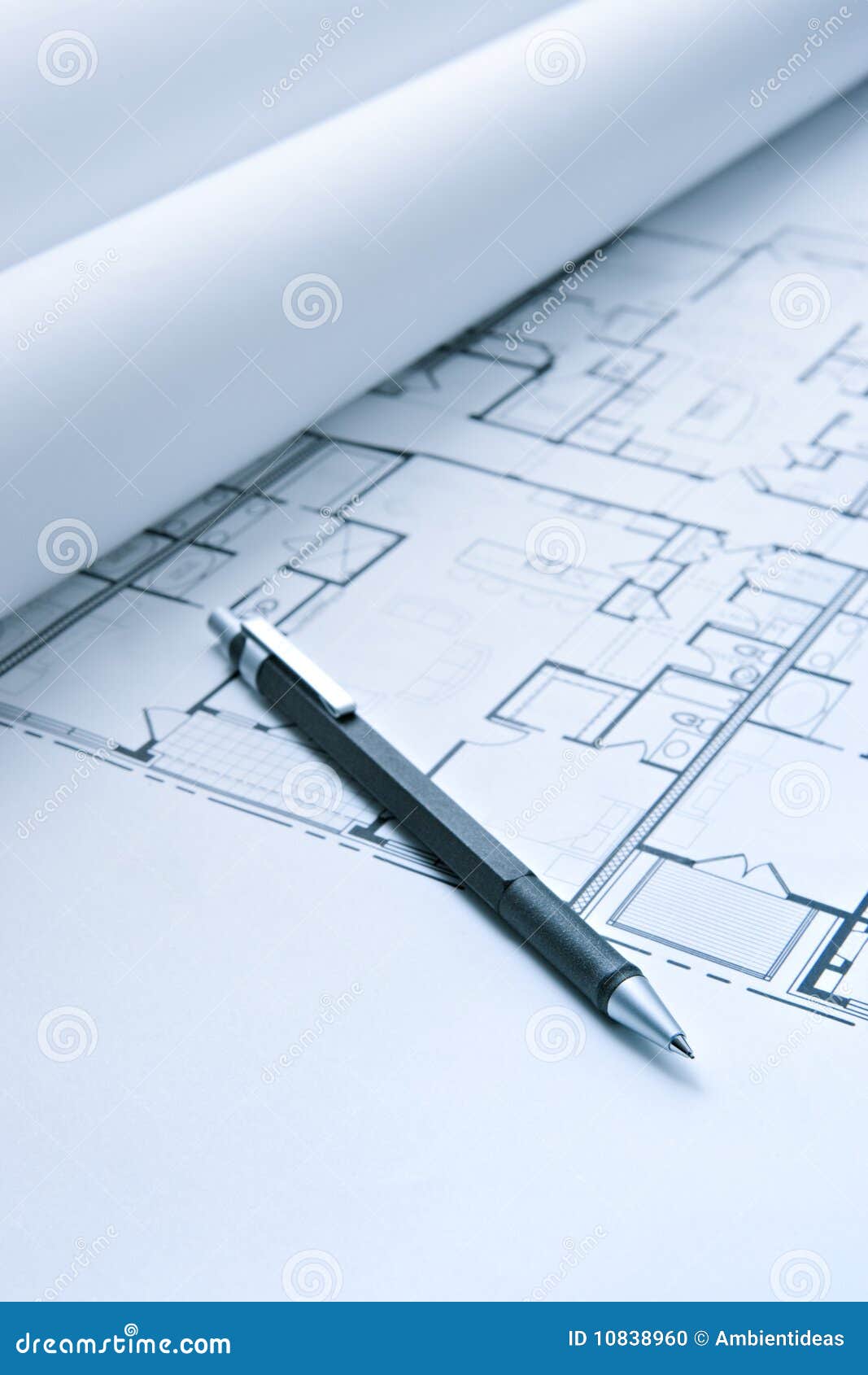 Mechanical Pencil And Drawing Pin Royalty-Free Stock Image ...