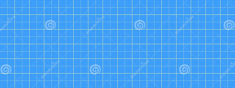 Blue Print Grid Worksheet Template. Checkered Blank Page Layout for ...
