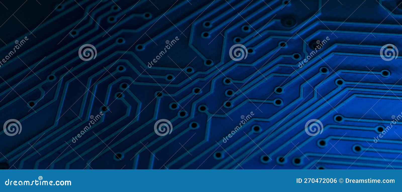 Blue Printed Circuit. Layout of Tracks. PCB Stock Photo - Image of ...