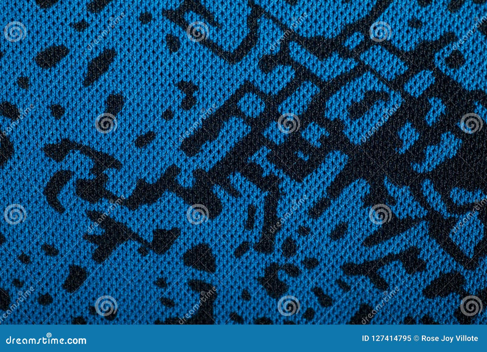 Blue Printed Cloth for Background Stock Image - Image of concept, cloth ...