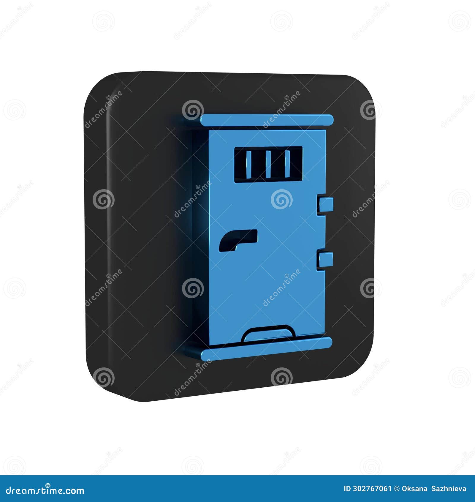 Blue Prison Bars And Wooden Louvred Shutters Royalty-Free Stock Image ...