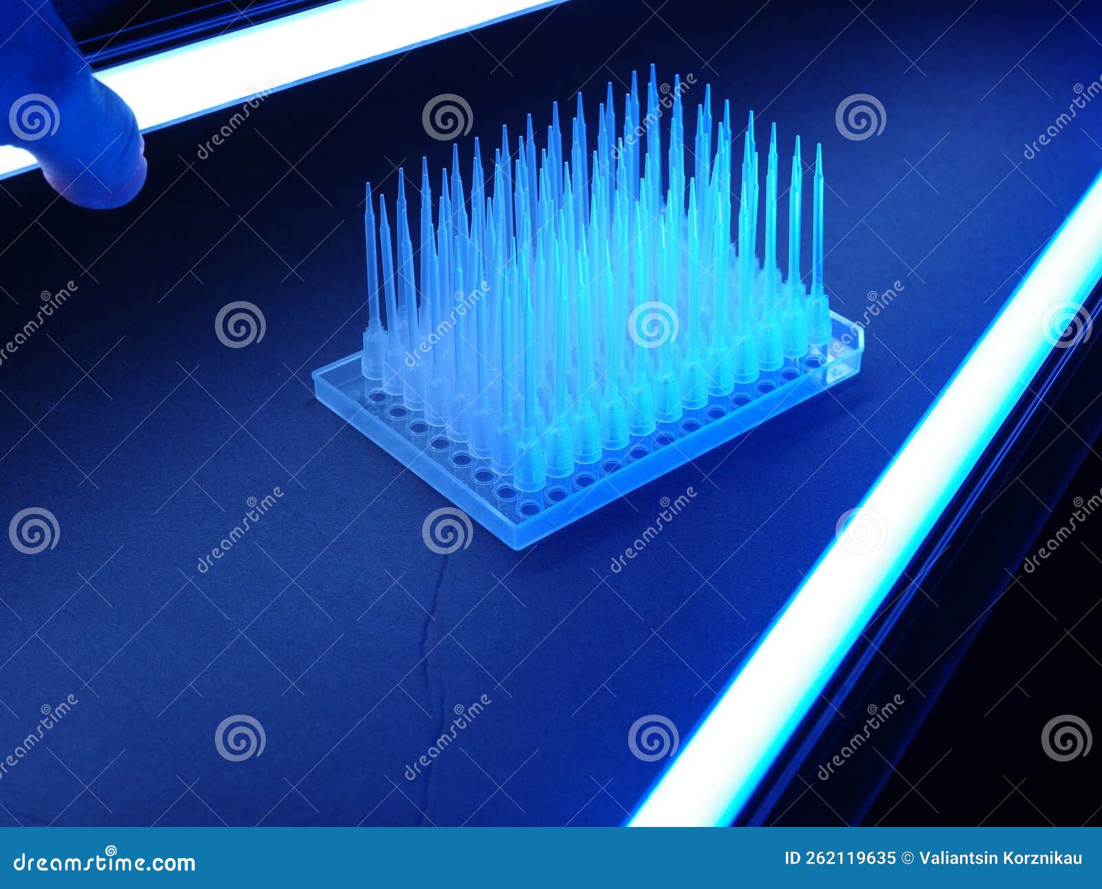 Blue Processing DNA Laboratory Equipment Editorial Image - Image of ...