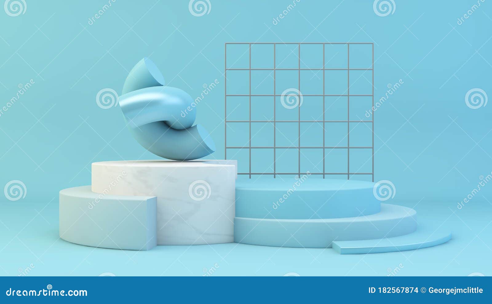 Blue Product Presentation Stage Stock Illustration - Illustration of ...