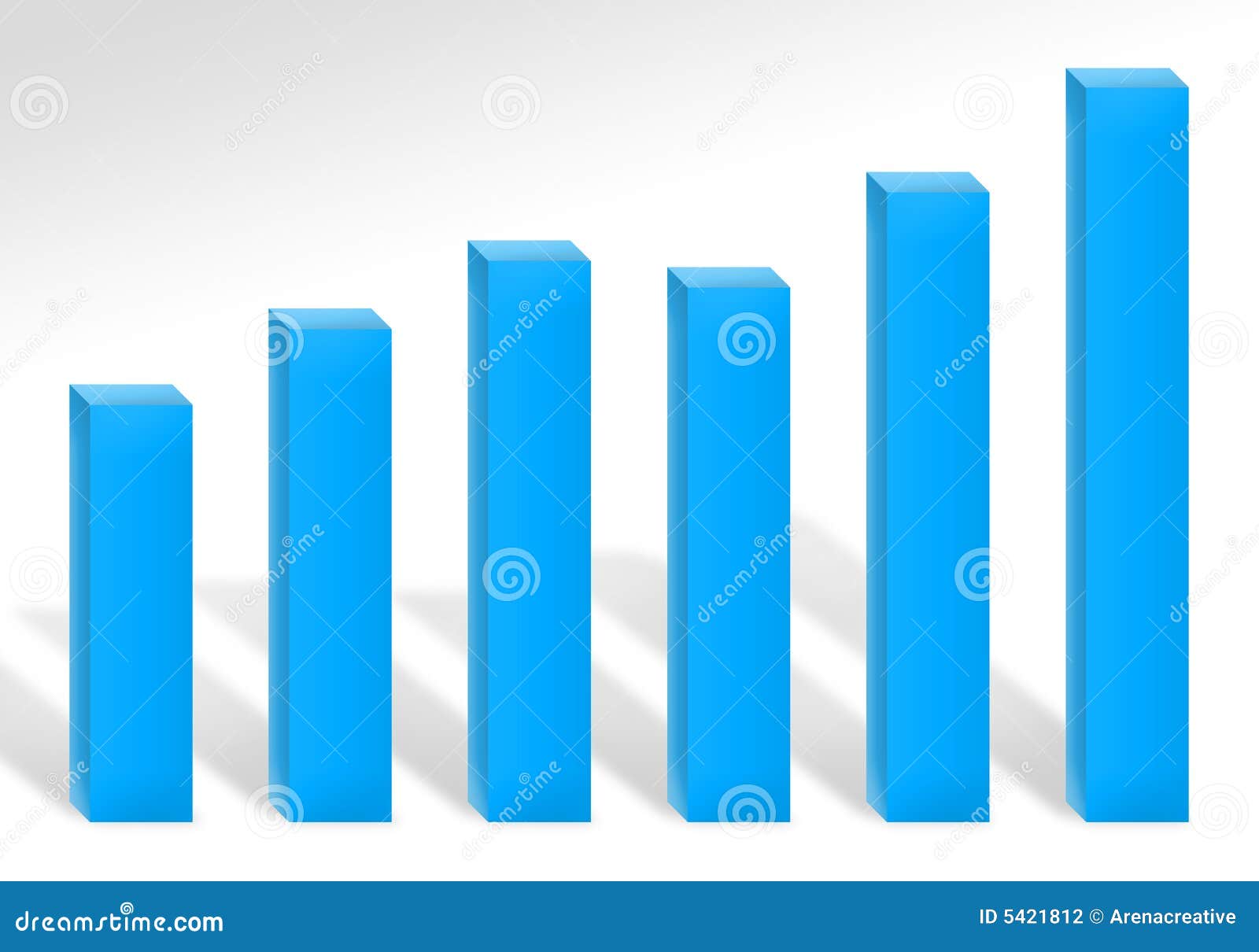 Blue Profit Chart stock illustration. Illustration of finance - 5421812