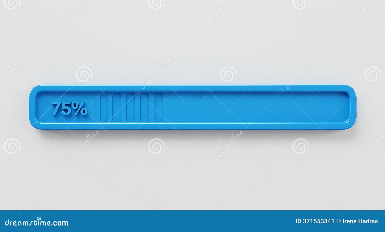 Set Of Blue Progress Bars. Different Stages In Vector. Simple And Clean ...