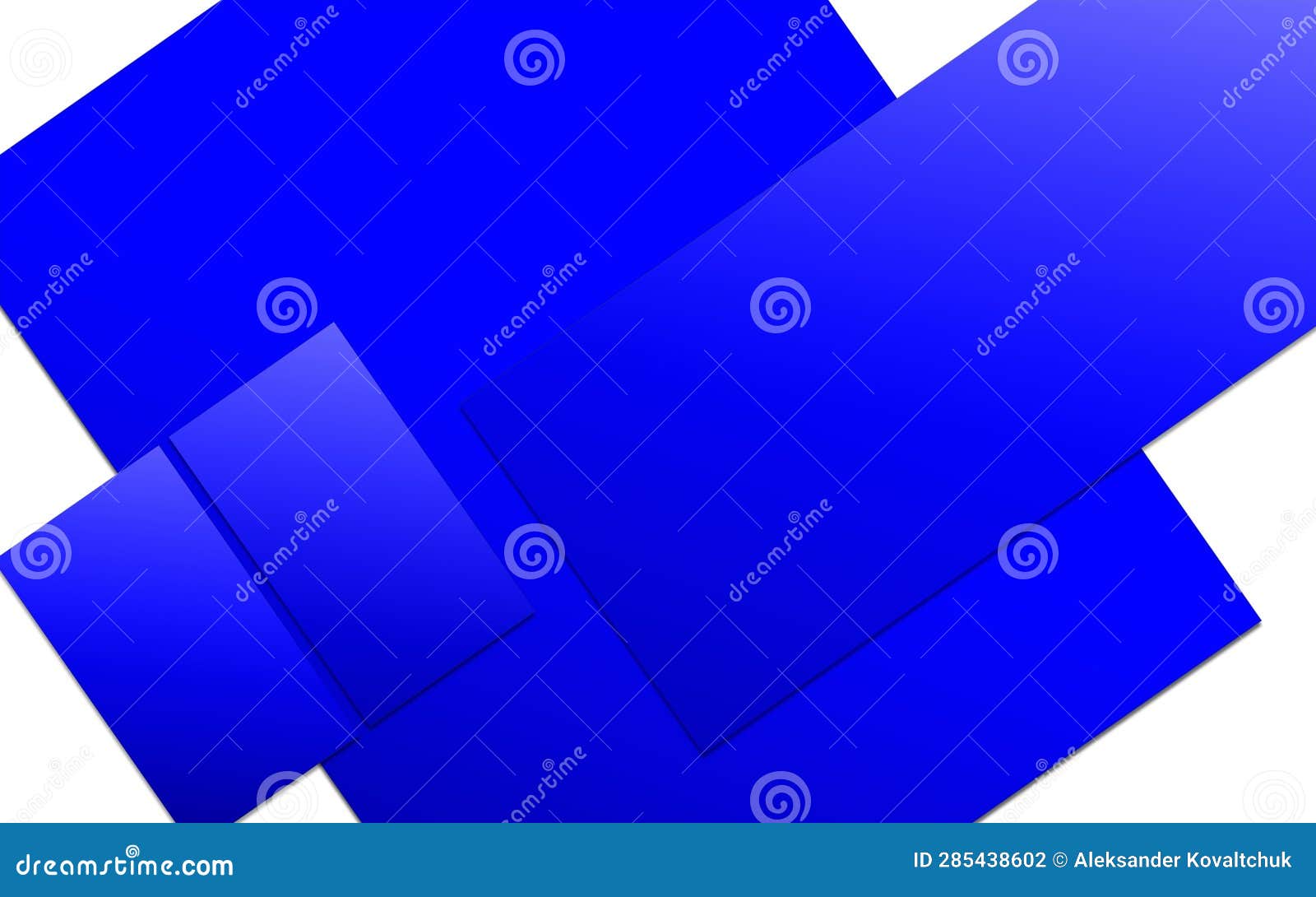 Blue Promotional Paper Blank Template for Presentation Layouts and ...