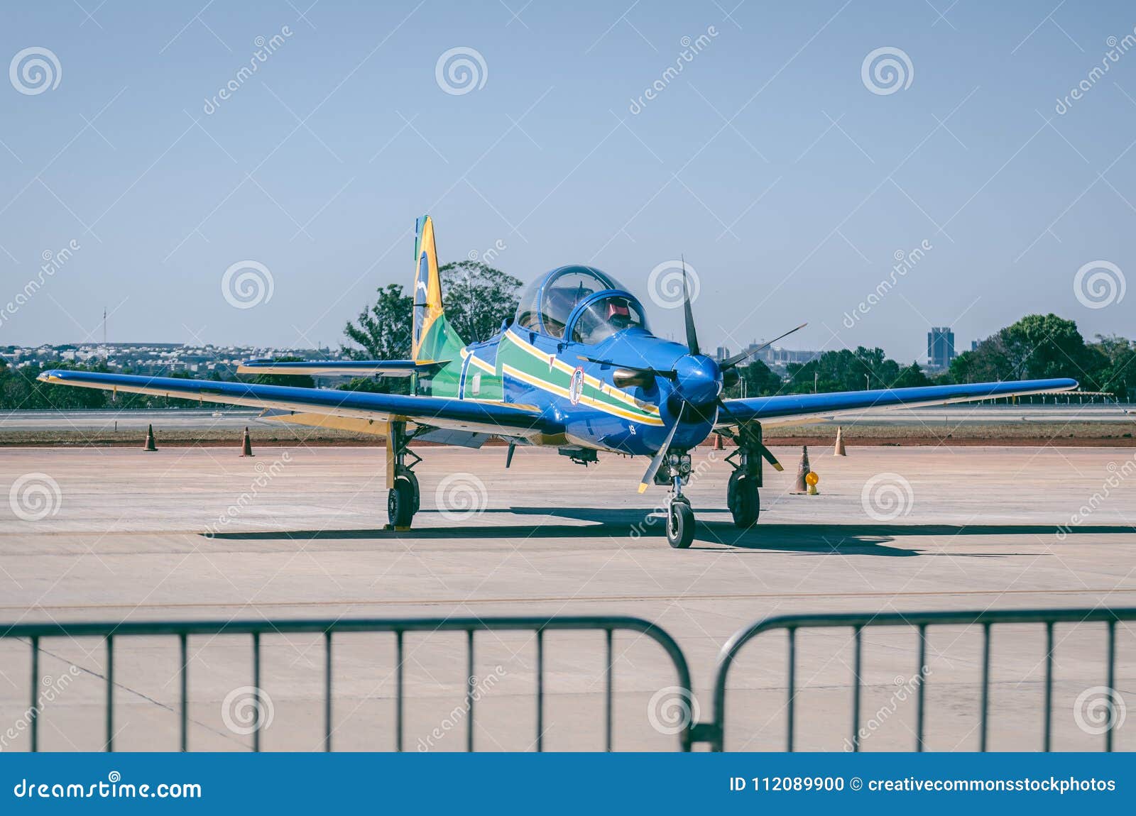 Blue Propeller Plane Picture. Image: 112089900