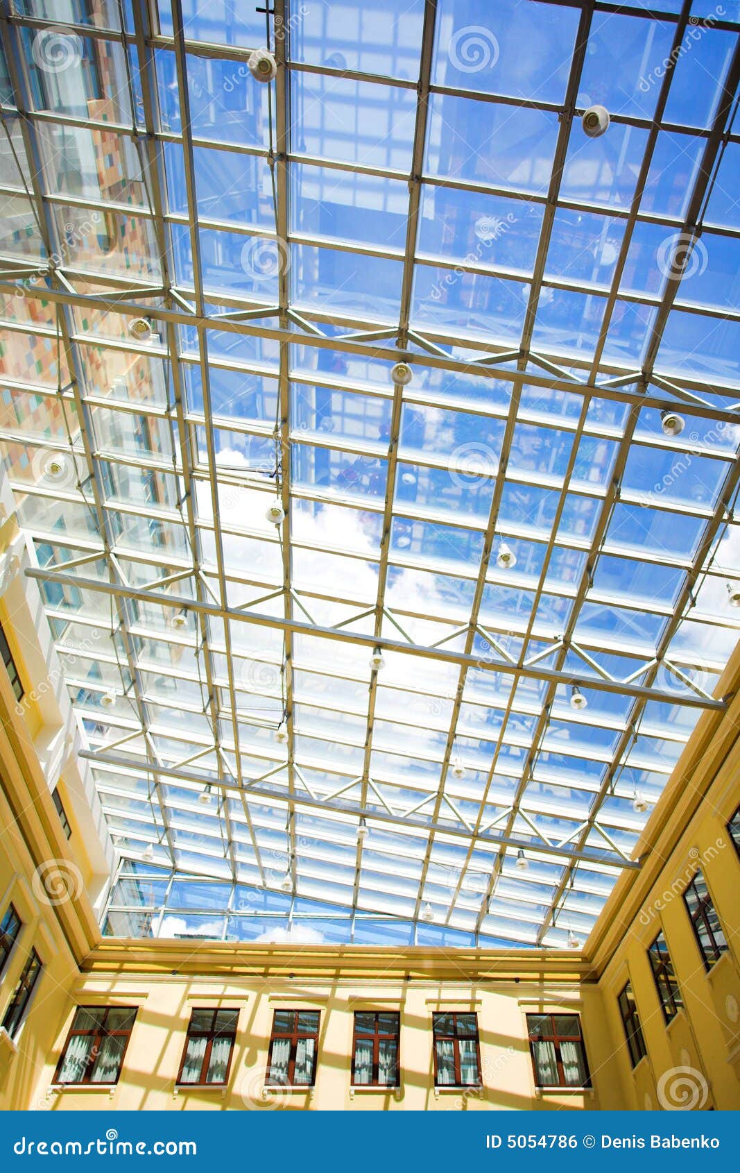 Blue protection ceiling stock photo. Image of construction - 5054786