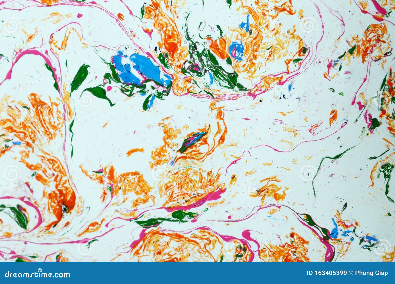 Blue Psychedelic Bright Colors Mixed in Black Liquid, Abstract Patterns ...