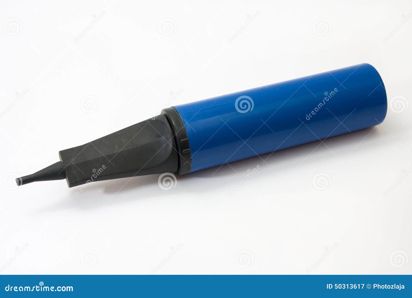 Blue Pump for Inflating Rubber Balloons Stock Image - Image of ...
