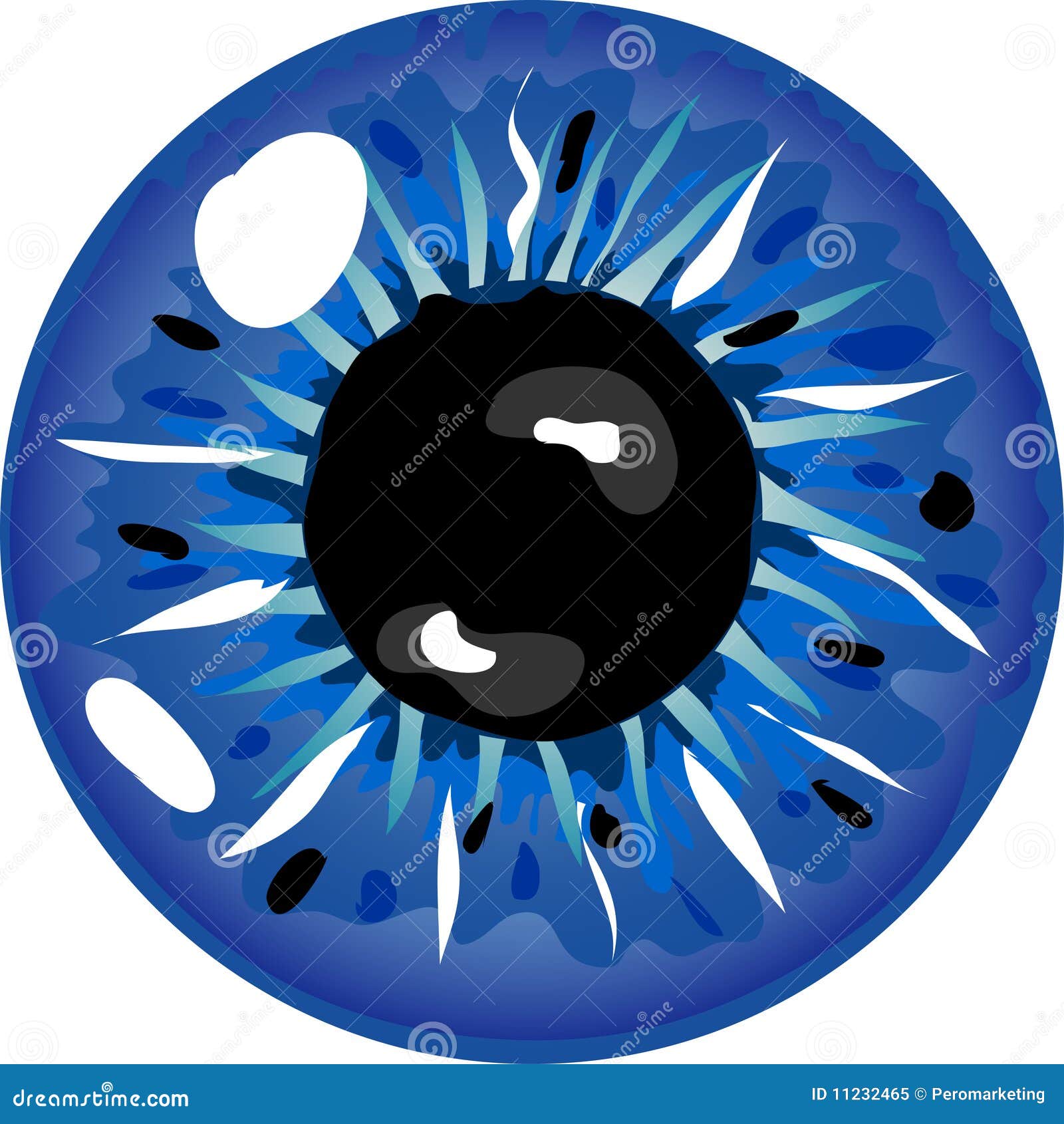 Blue pupil stock illustration. Illustration of iris, design - 11232465
