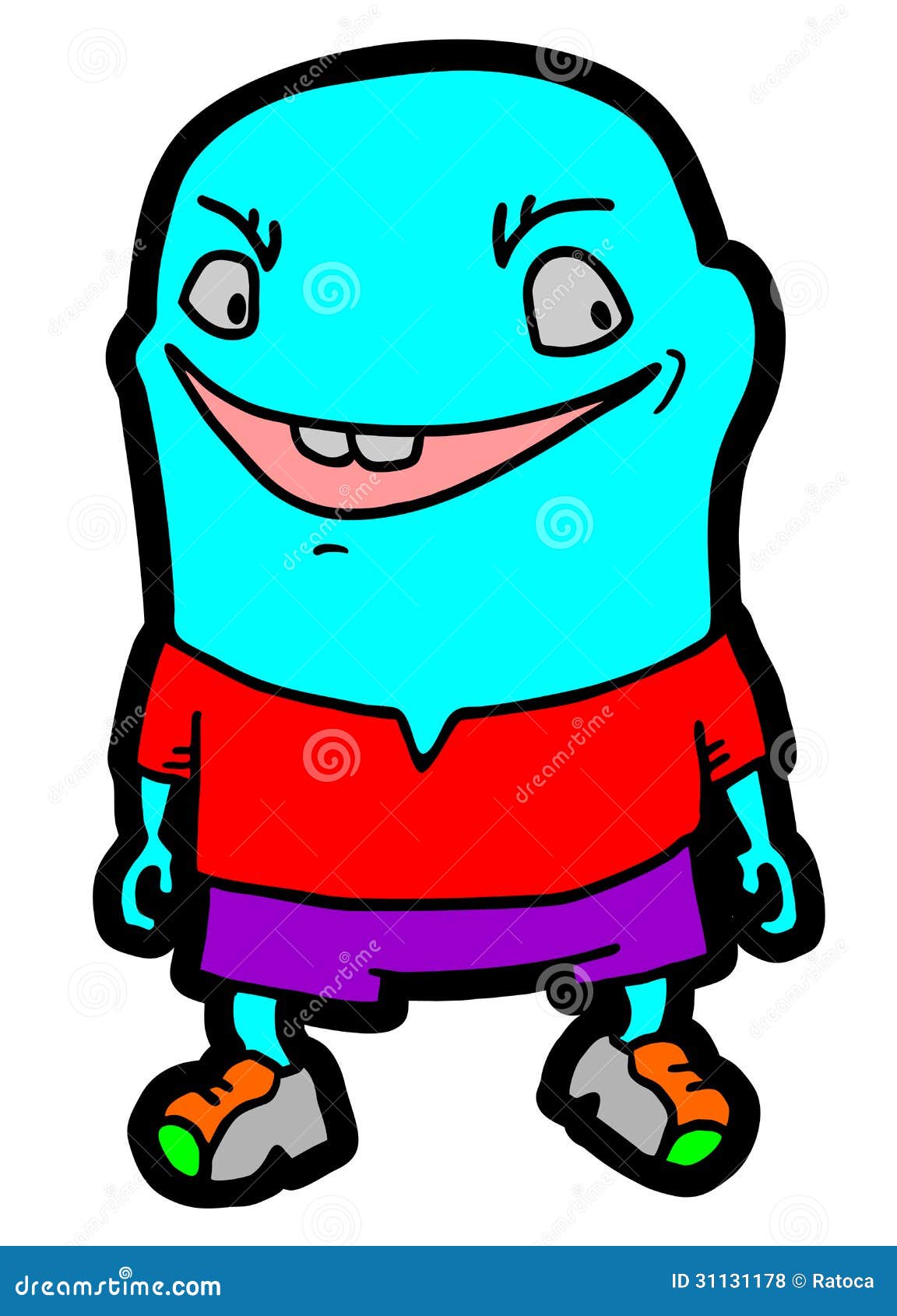 Blue puppet stock vector. Illustration of laughing, doll - 31131178