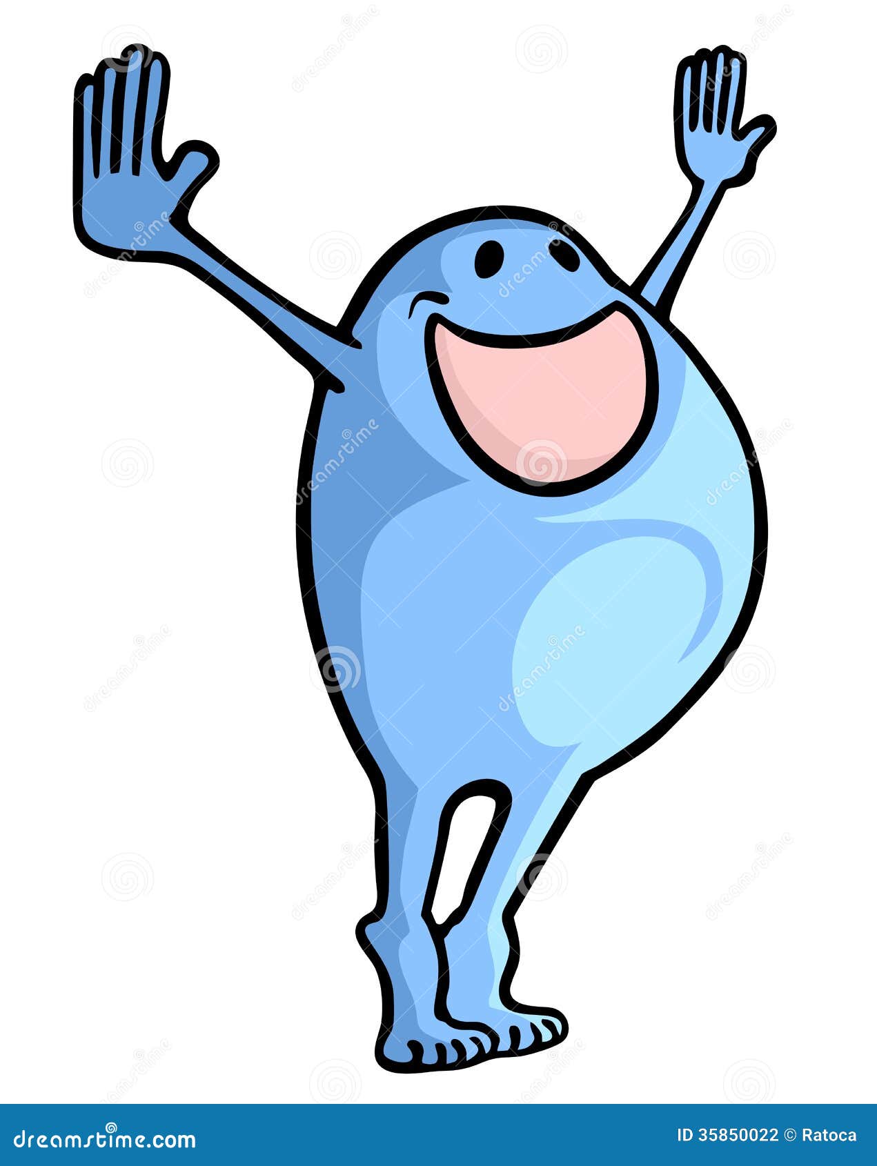 Blue puppet stock vector. Illustration of greet, children - 35850022