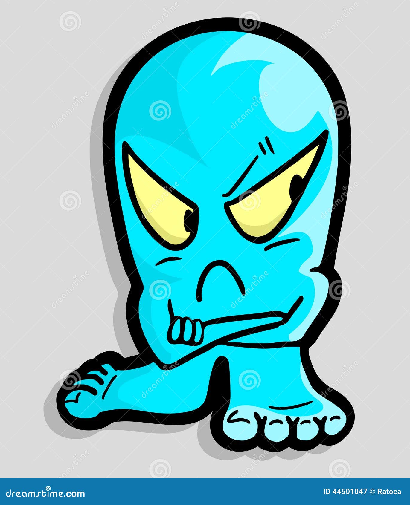 Blue puppet stock vector. Illustration of cool, corner - 44501047