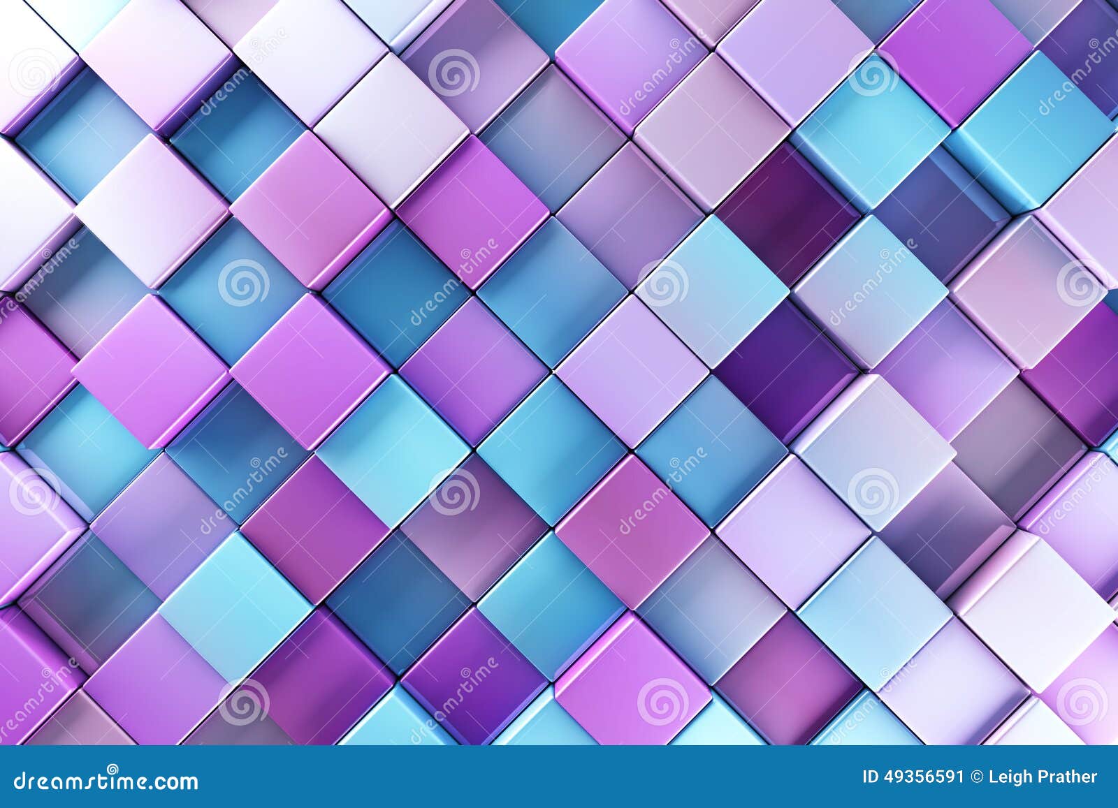 Blue and purple blocks stock illustration. Illustration of cube - 49356591