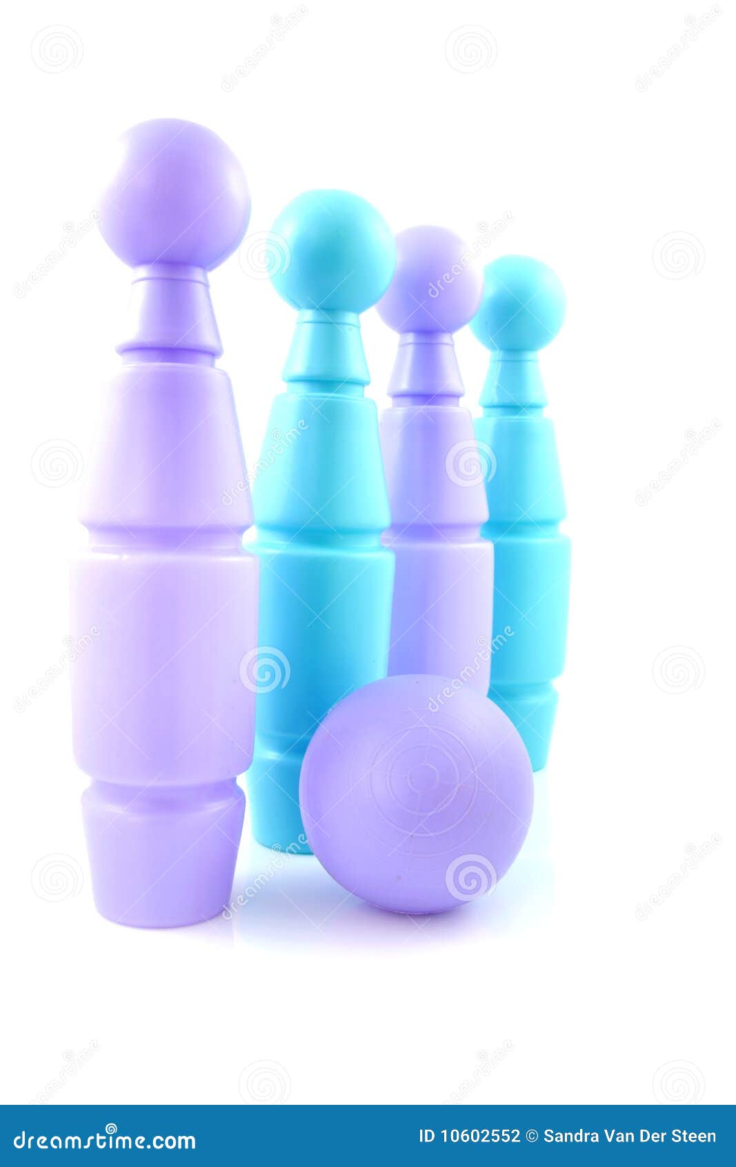 Blue and Purple Colored Bowling Pins Stock Photo - Image of purple ...