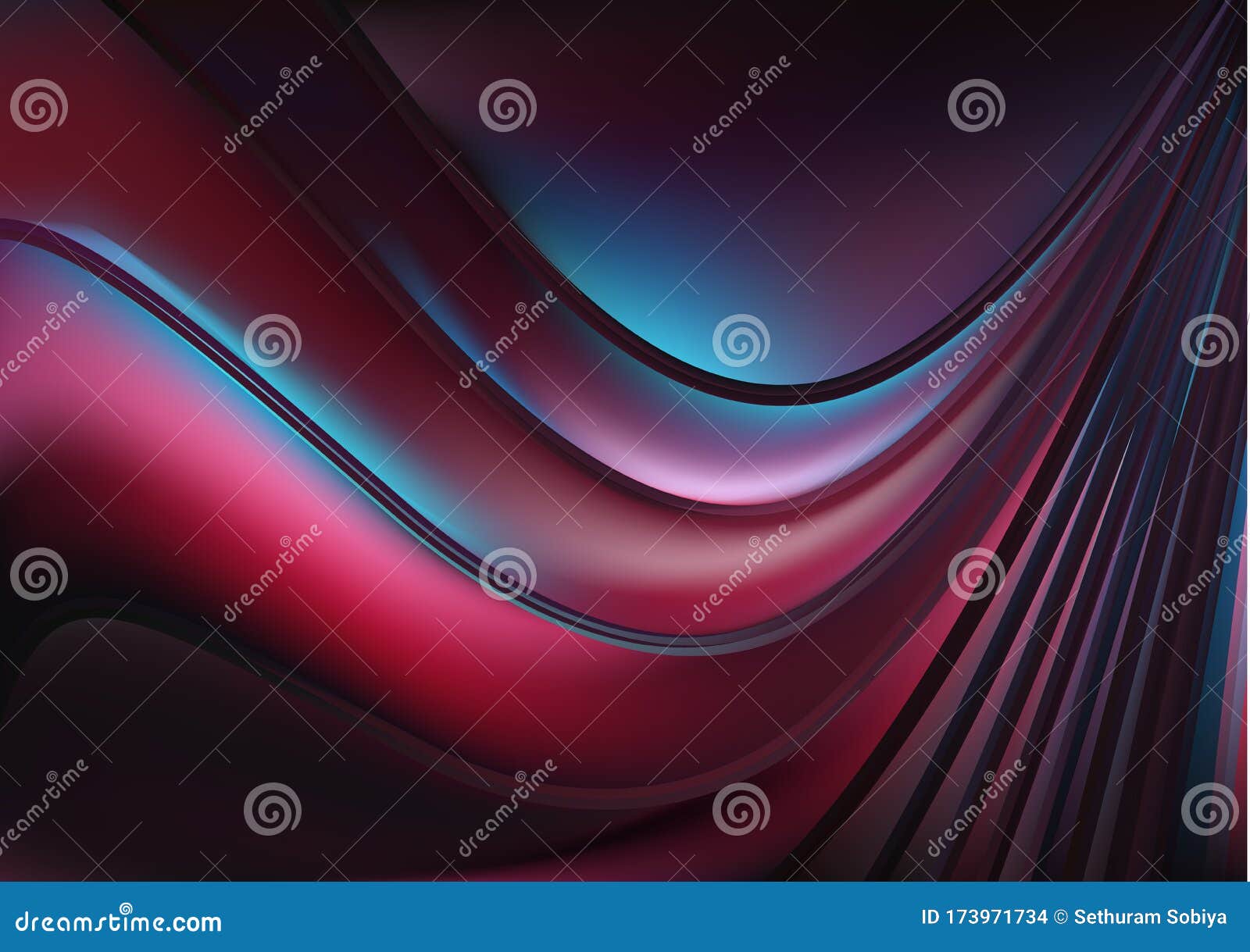 Blue Purple Digital Background Vector Illustration Design Stock Vector ...