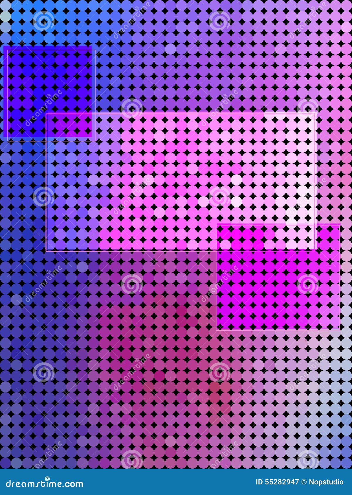 Blue and Purple Dot Pattern with Transparentcy Rectangle Stock Vector ...