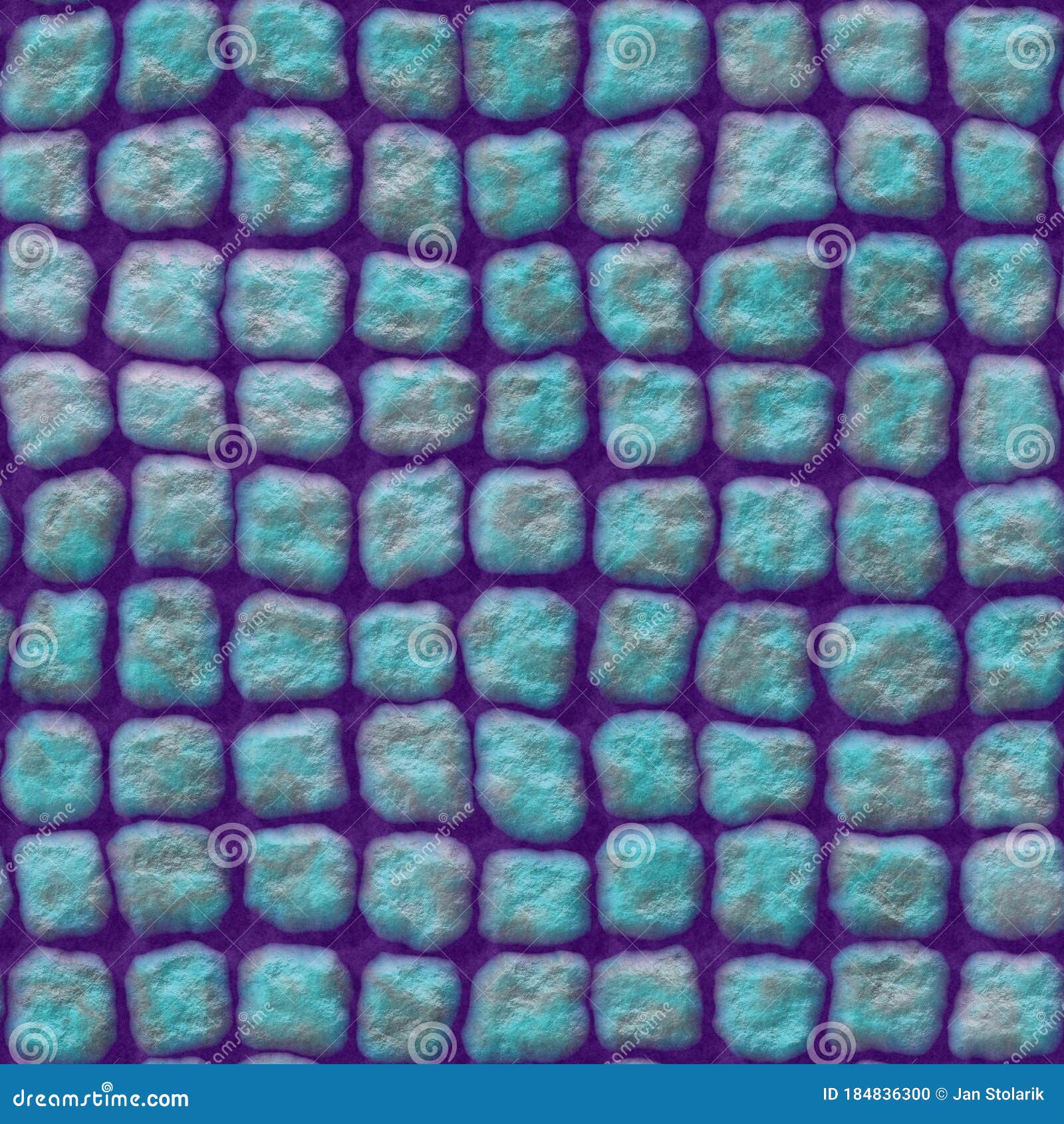 Blue, Purple Seamless Pavement Texture Background Stock Illustration ...