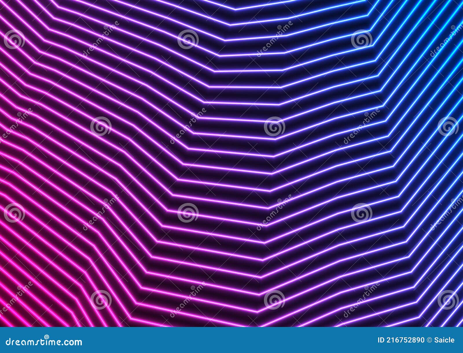 Blue Purple Tech Geometric Neon Lines Abstract Background Stock ...