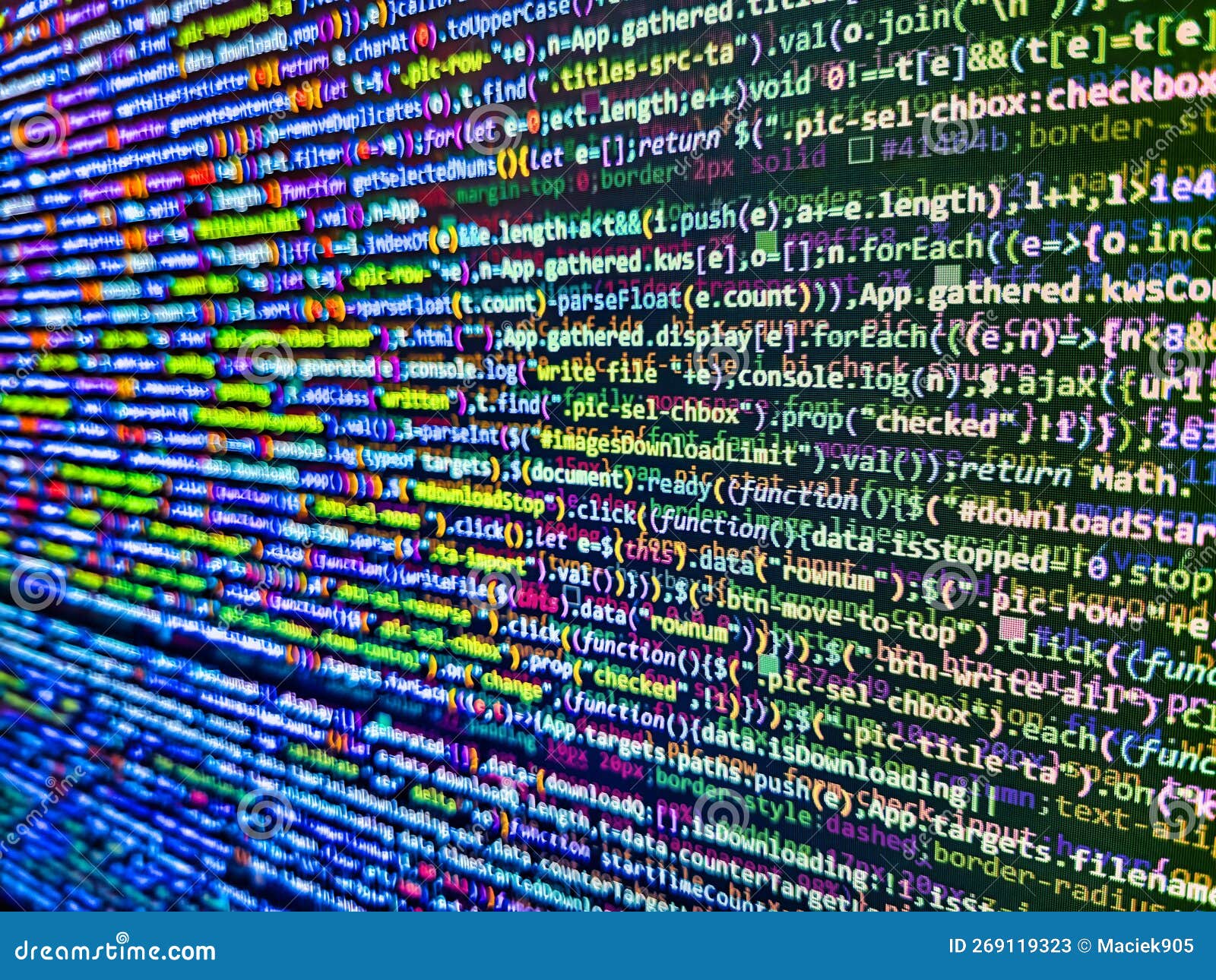 Blue Purple Violet Color. Admin Access To Data Source. Focus Point on ...