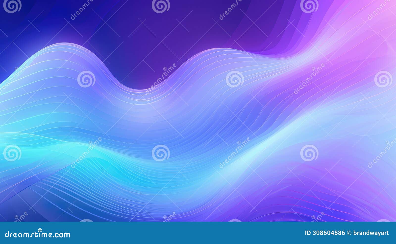 Blue and Purple Wavy Lines Background Stock Illustration - Illustration ...