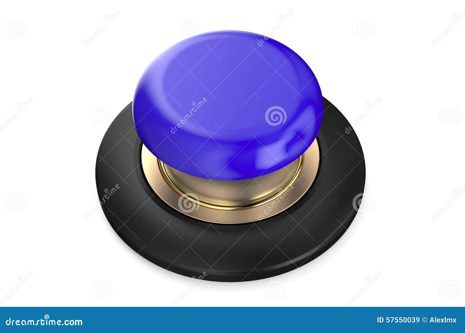Blue push button stock illustration. Illustration of blue - 57550039