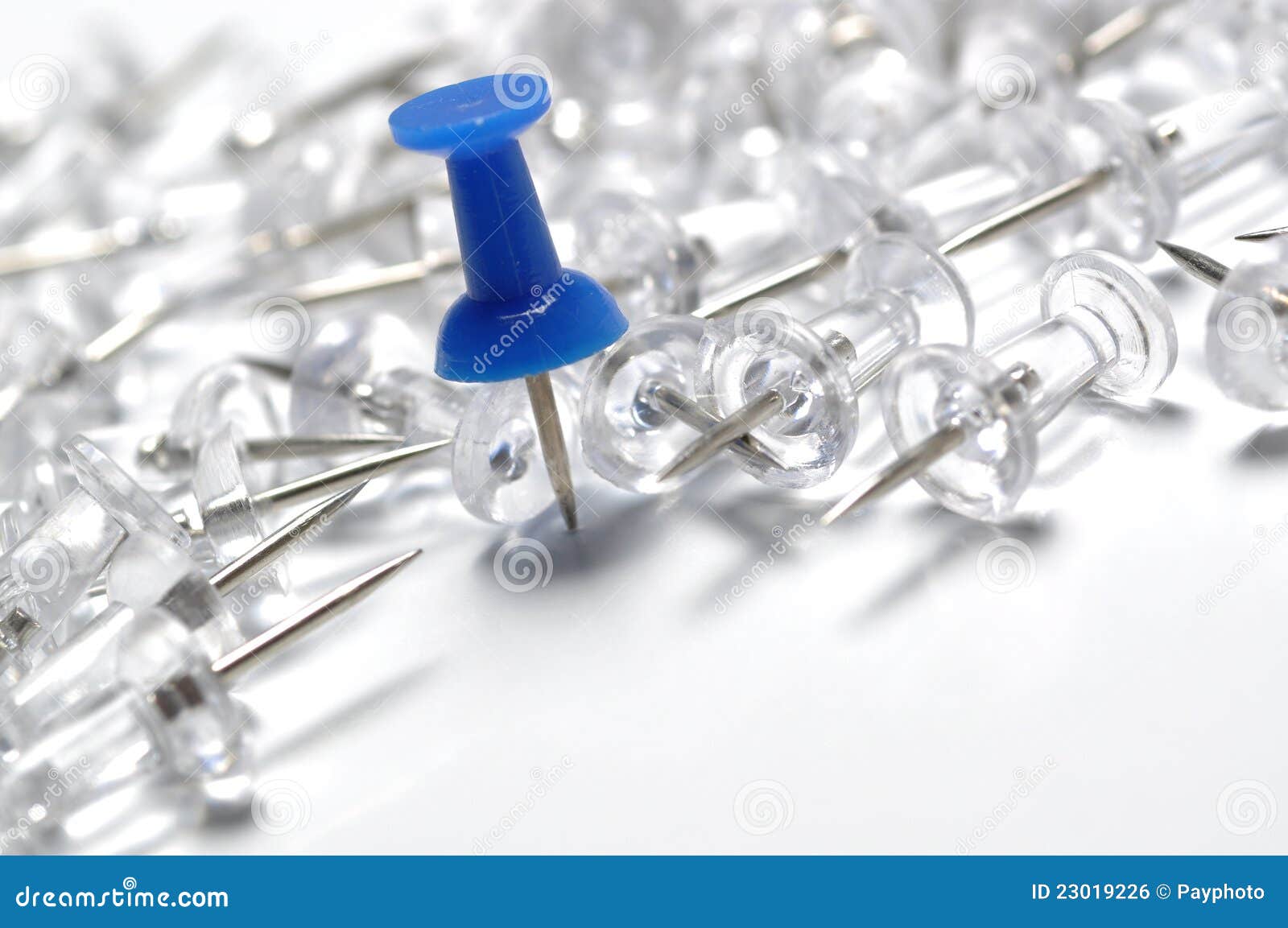 Blue Push Pin stock photo. Image of multicolored, board - 23019226